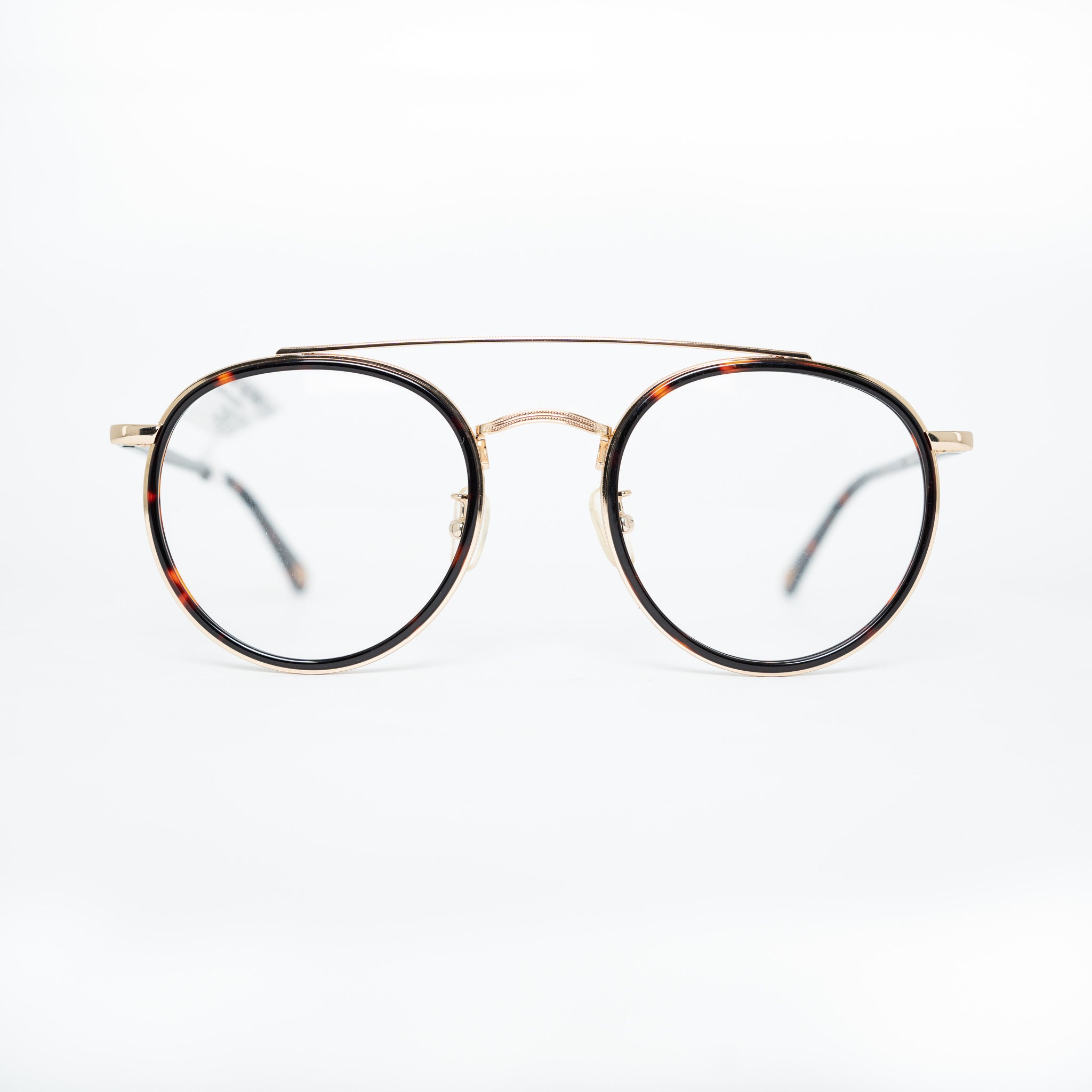 Mujosh Unisex Tortoise Metal Round Eyeglasses MJHFM1740123C02_51 ...